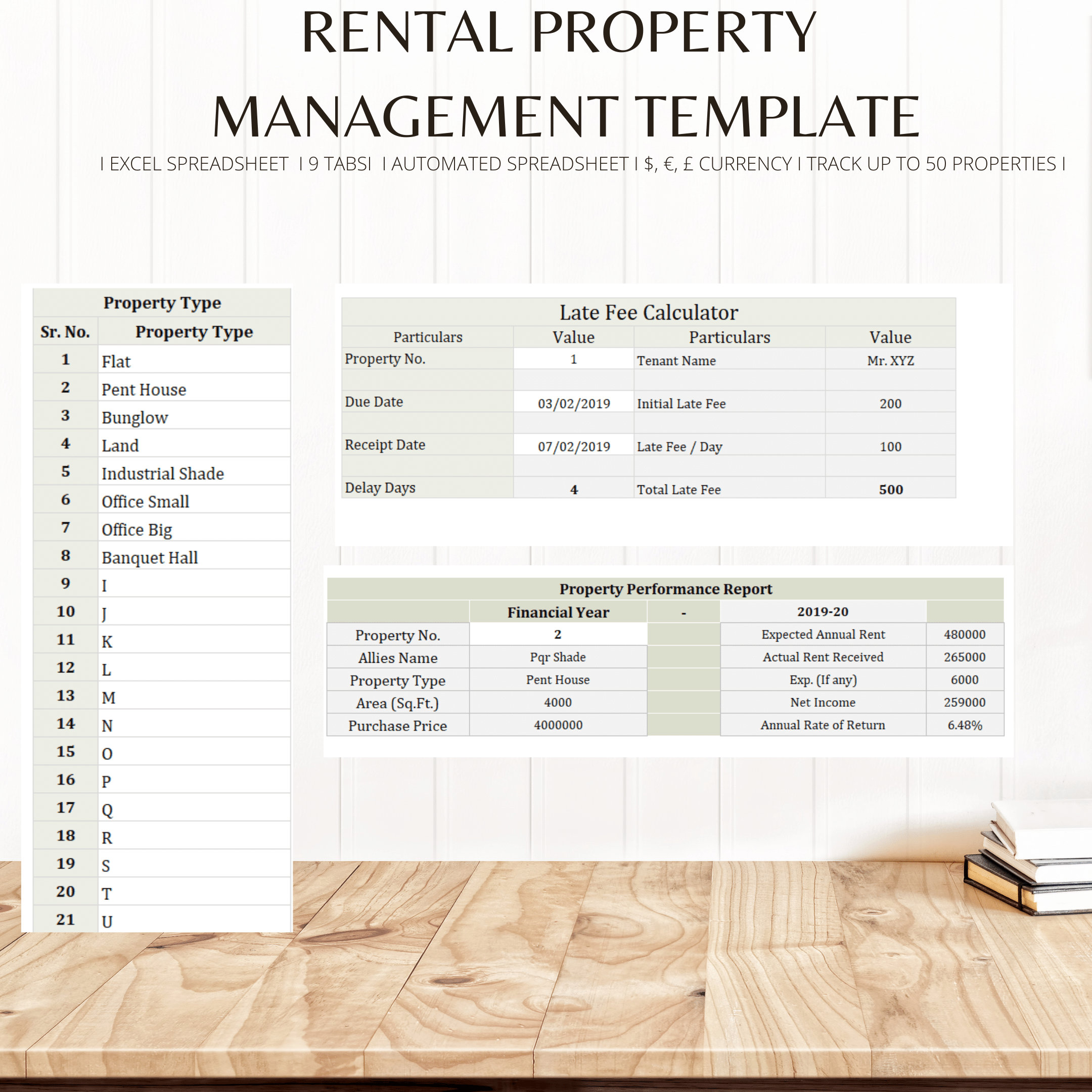Property Management Templates Excel
