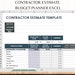 Digital Contractor Cost Estimate Spreadsheet , Digital Contractor ...