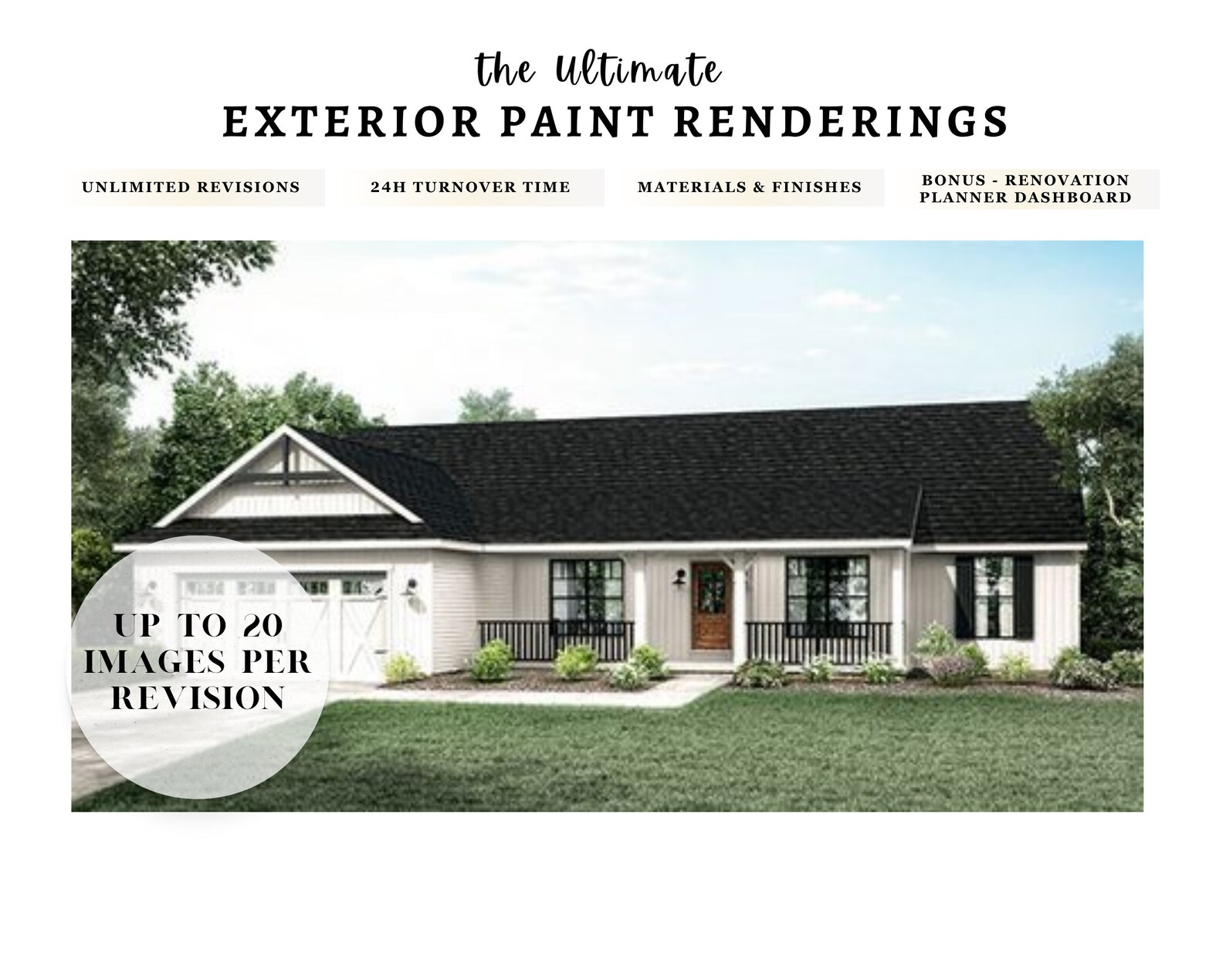 Exterior Paint Color Consultation, Exterior Paint Rendering, Paint ...