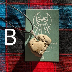 Lucky Scottish Hag Stone Necklace Scotland, Celtic, Druid, Pagan, Witch ...