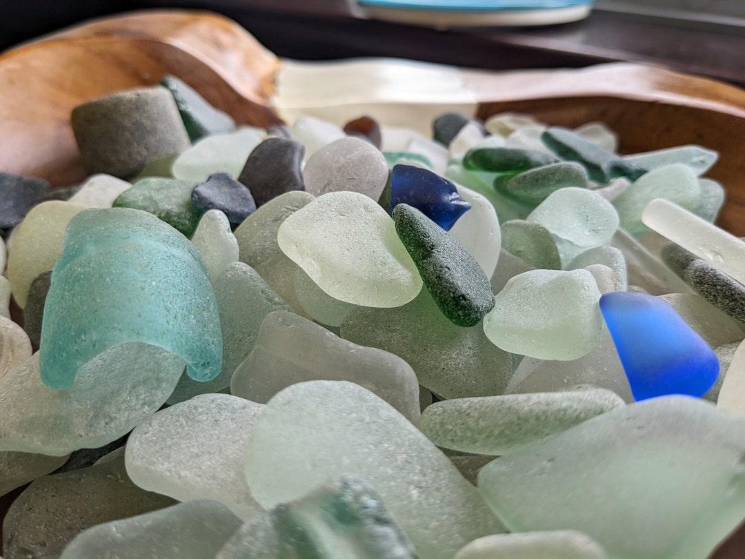 Genuine Raw Scottish Seaglass | Mixed Size Frosted | Sea Glass Crafts ...