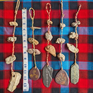 Scottish Hanging Hag Stones Lucky Hagstones Door, Window Protection ...