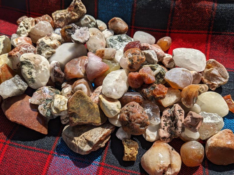 Scottish Beach Crystals | Raw Gemstones | Carnelian, Agate, Jasper ...