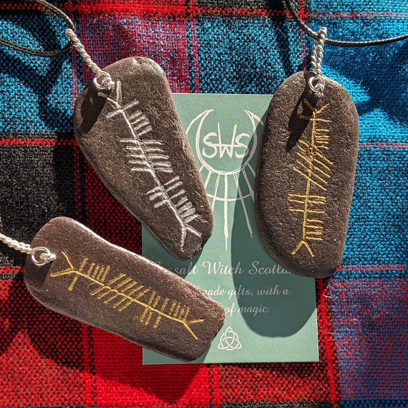 Ogham Pendant - Etsy