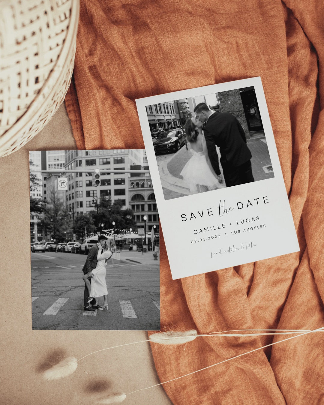 Minimalist Save the Date Template, Photo Save the Date, Save the Date ...