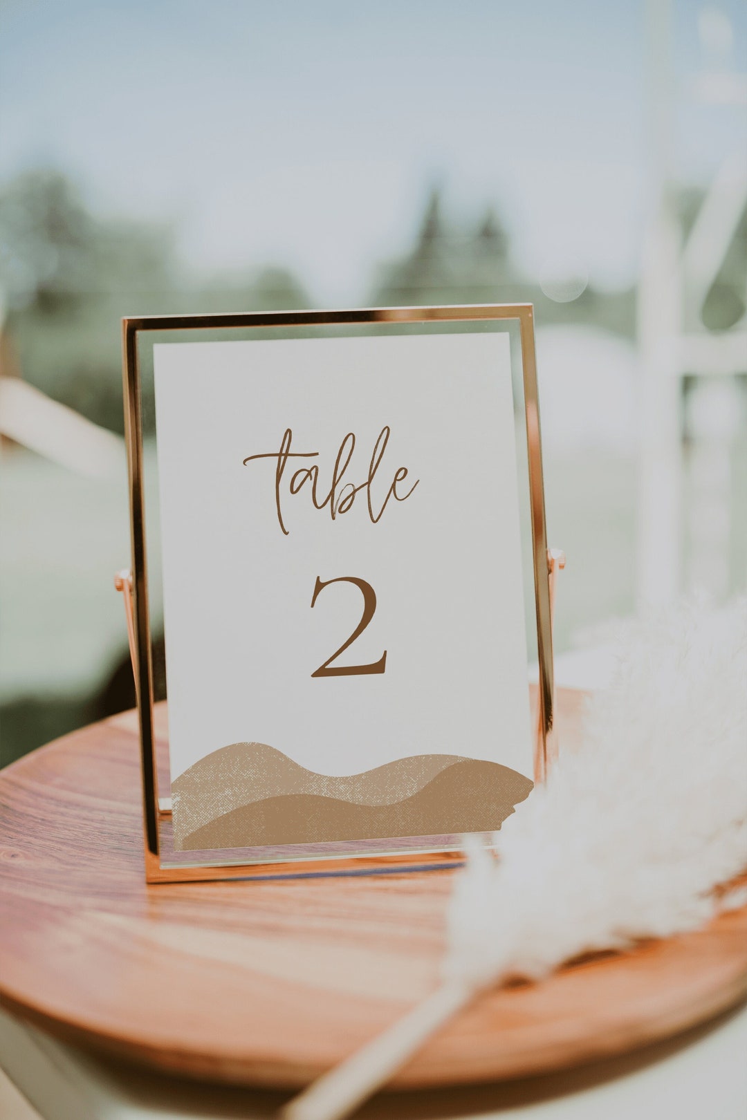Desert Boho Wedding Table Number, Wedding Table Number, Boho Wedding ...