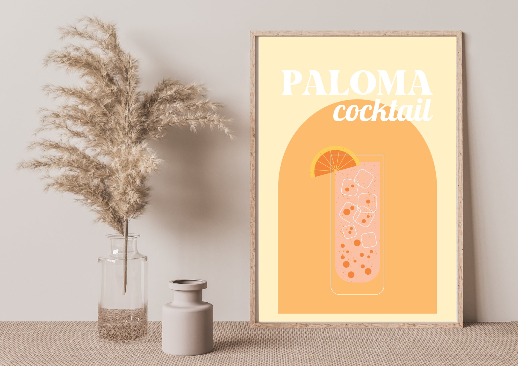 Cocktail Print Set of 6, Cocktail Poster Print, Retro Cocktail Posters ...