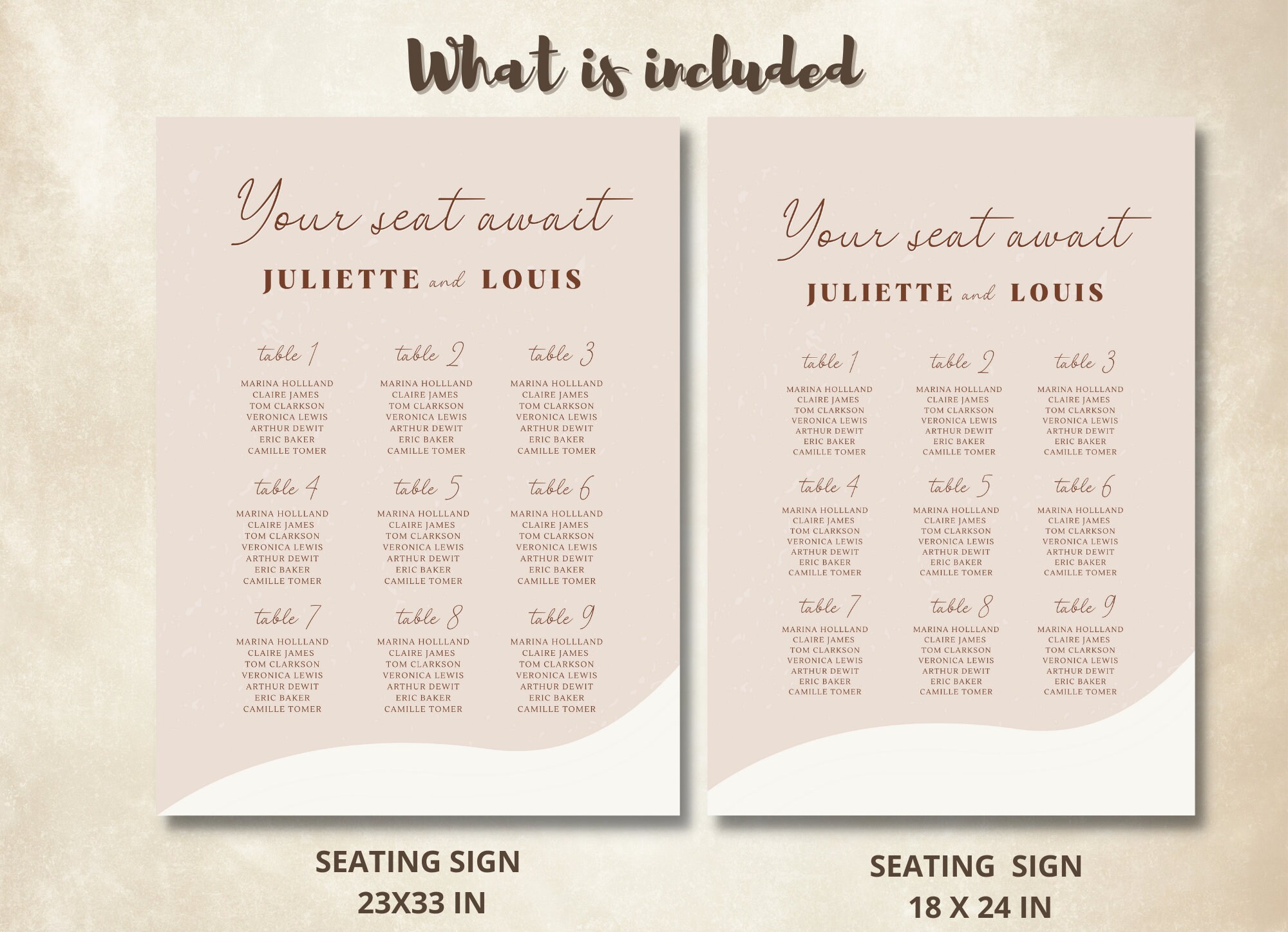Seating Chart Seating Chart Template Retro Seating Chart - Etsy Canada