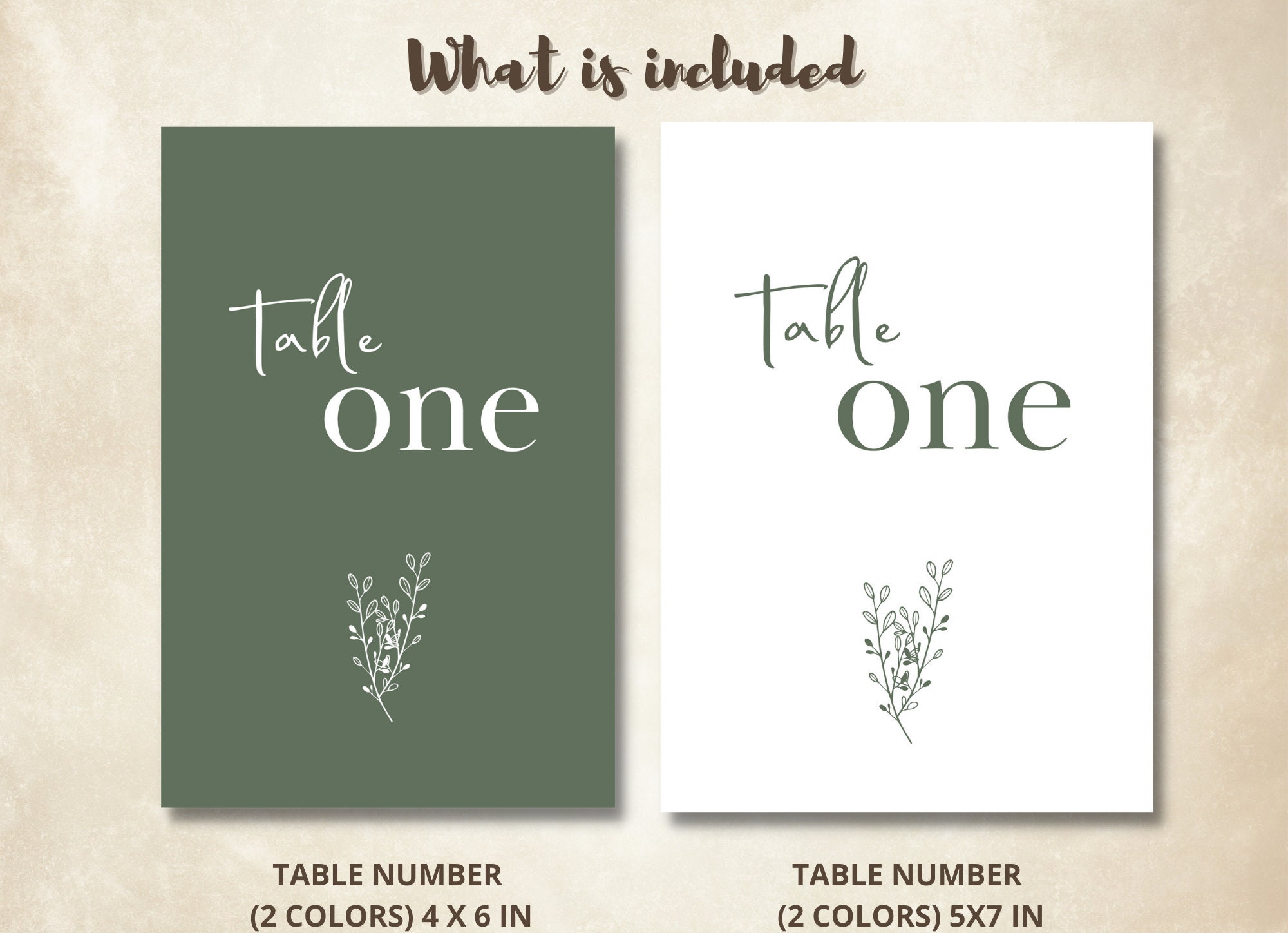 Sage Green Table Number Wedding Table Number Minimalist - Etsy