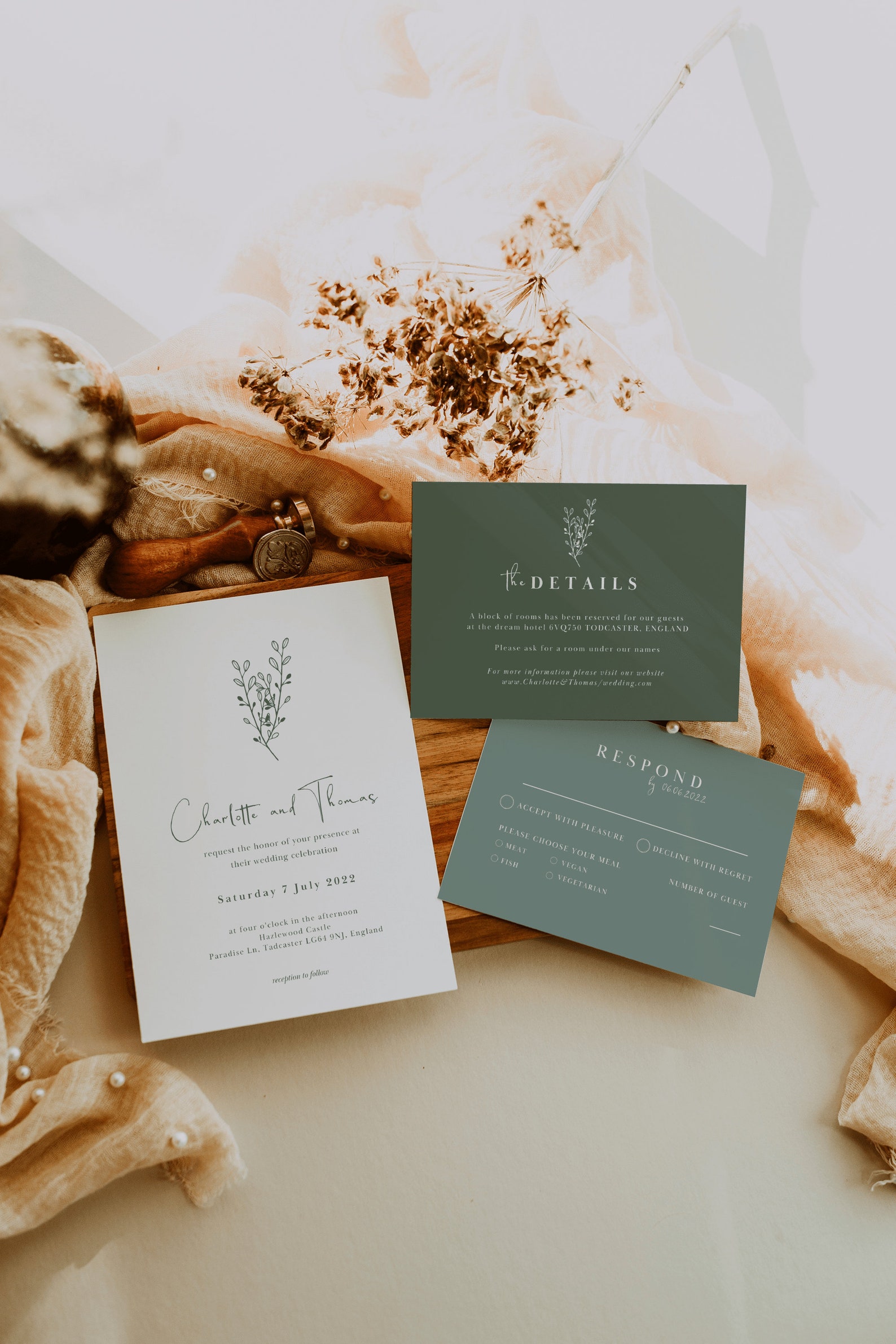 Sage Green Wedding Template Bundle Sage Green Wedding Set | Etsy