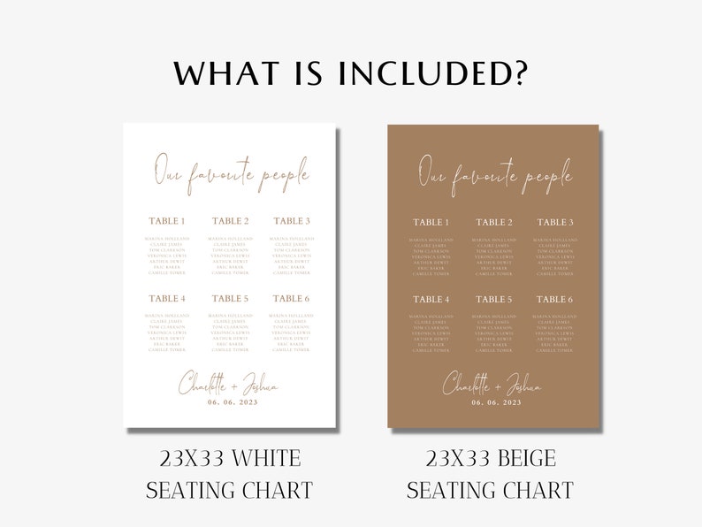 Editable Boho Seating Chart Template Modern Wedding Seating - Etsy