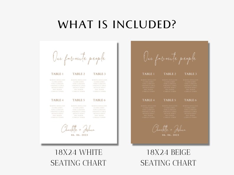 Editable Boho Seating Chart Template Modern Wedding Seating - Etsy