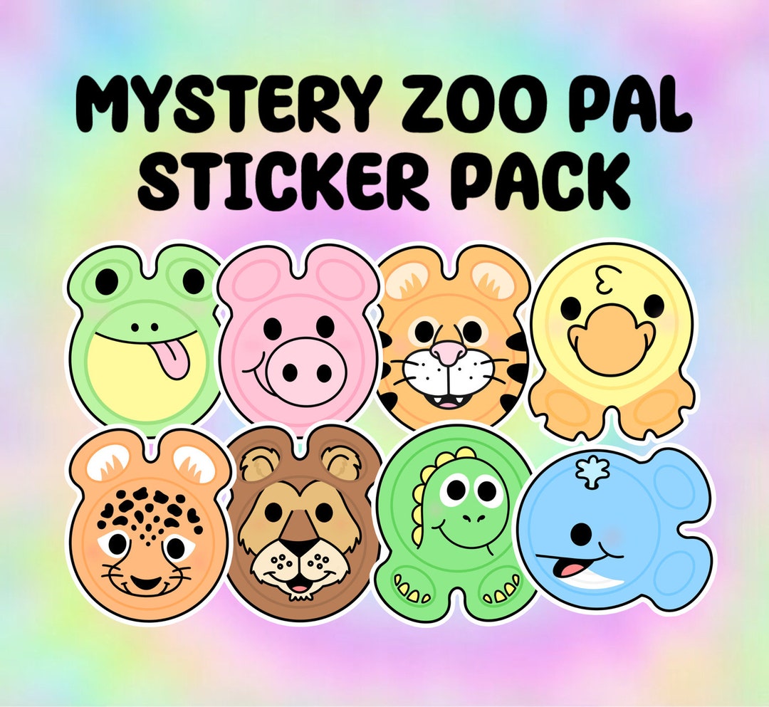 Animal Plate Mystery Sticker Pack Mystery Sticker Pack Mystery Sticker ...