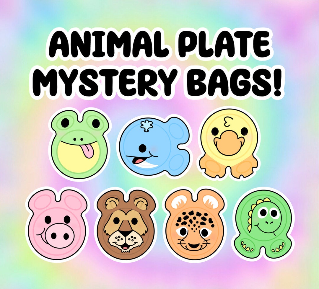 Animal Plate Mystery Sticker Pack - Mystery Sticker Pack - Mystery ...