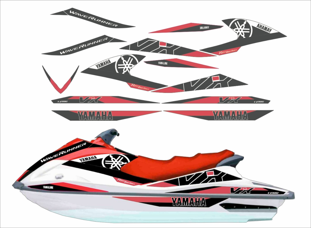 YAMAHA WAVERUNNER VX 2005-2009 Graphics / Decal / Sticker Kit Red - Etsy