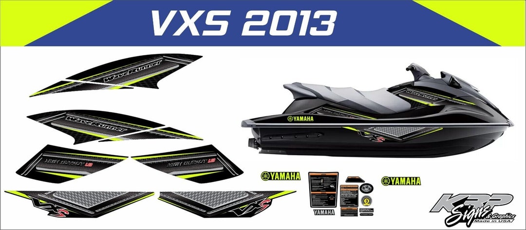 YAMAHA WAVERUNNER VXS Ho 1.8 2013 Graphics / Decal / Sticker Kit Custom ...