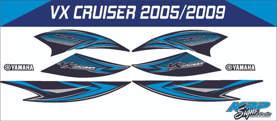 YAMAHA WAVERUNNER VX Cruiser 2005-2009 Graphics / Decal / Sticker Kit ...