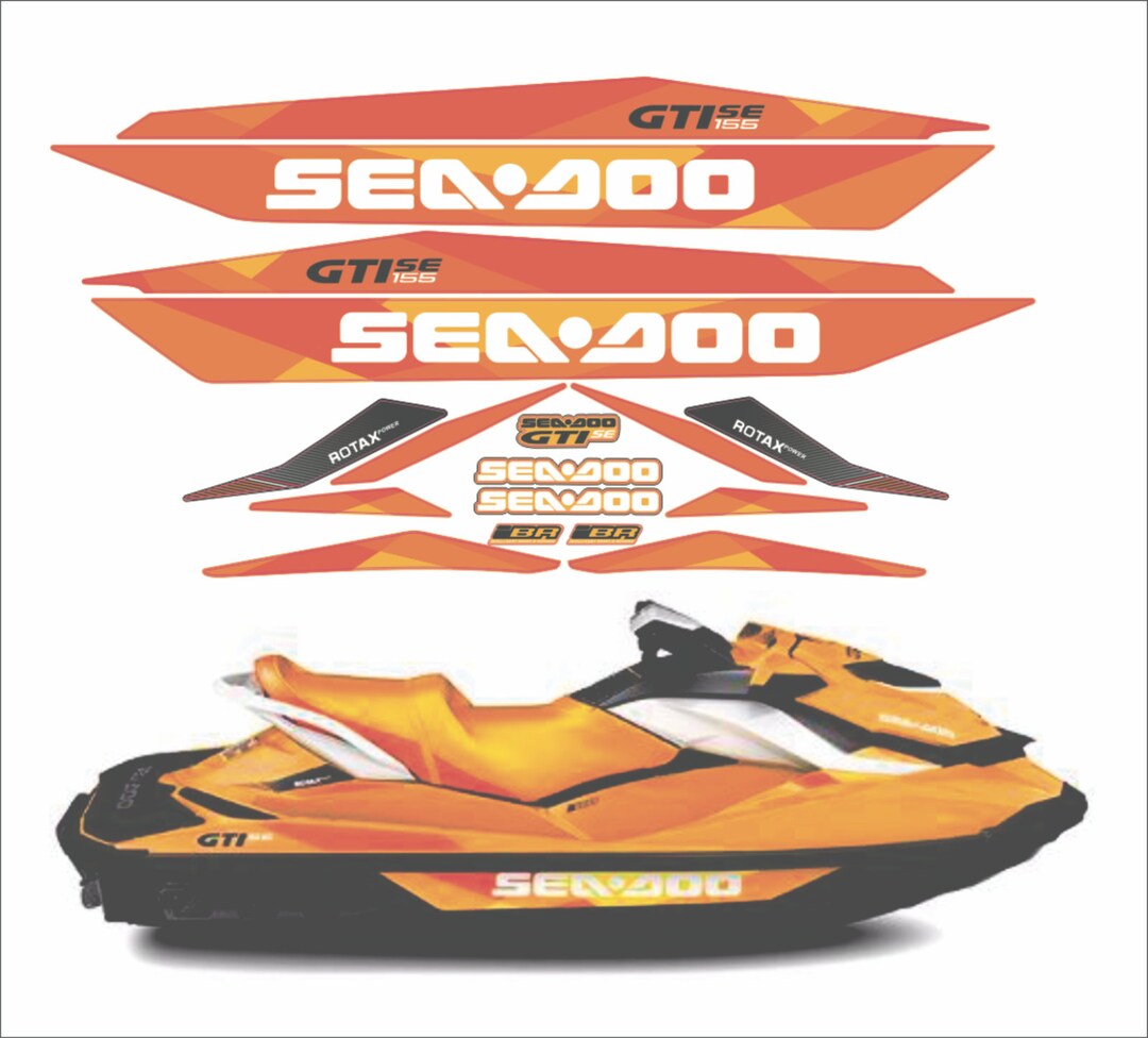 SEADOO GTI 155 SE 2017 Graphics / Decal / Sticker - Etsy