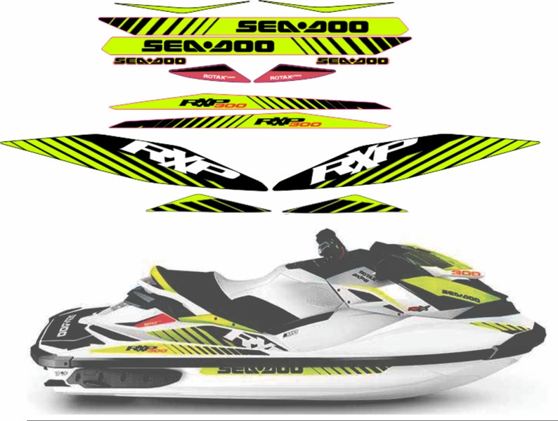 Seadoo RXP X 300 2016 Graphics / Decal / Sticker Kit CUSTOM - Etsy