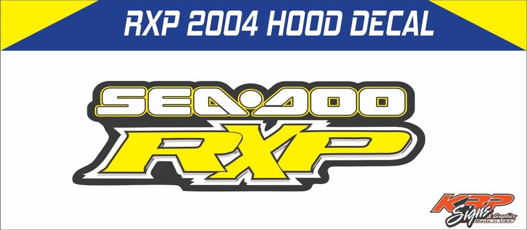 SEADOO RXP 2004 Graphics / Decal / Sticker Kit HOOD Decal - Etsy