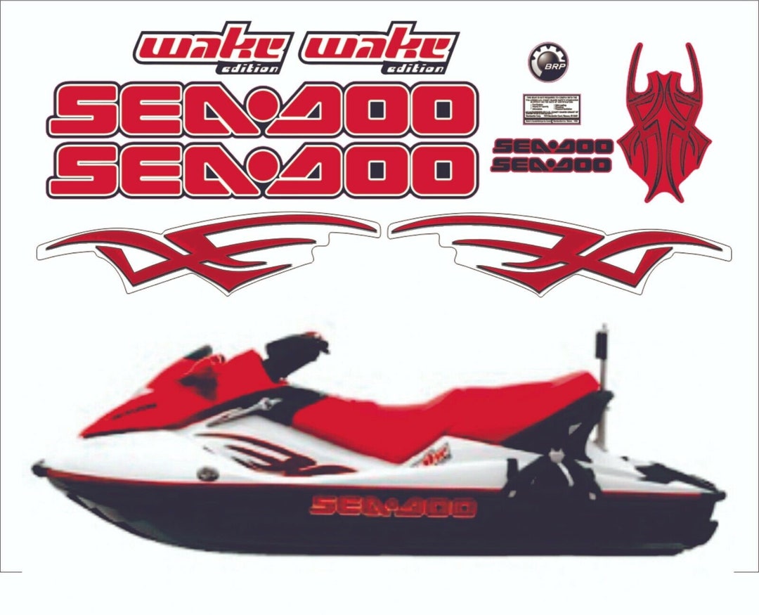 Seadoo WAKE EDITION 2006 Graphics / Decal / Sticker Kit - Etsy