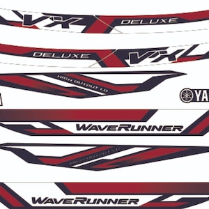 YAMAHA WAVERUNNER VX Deluxe 2019 Ho 1.0 Graphics / Decal / Sticker Kit ...