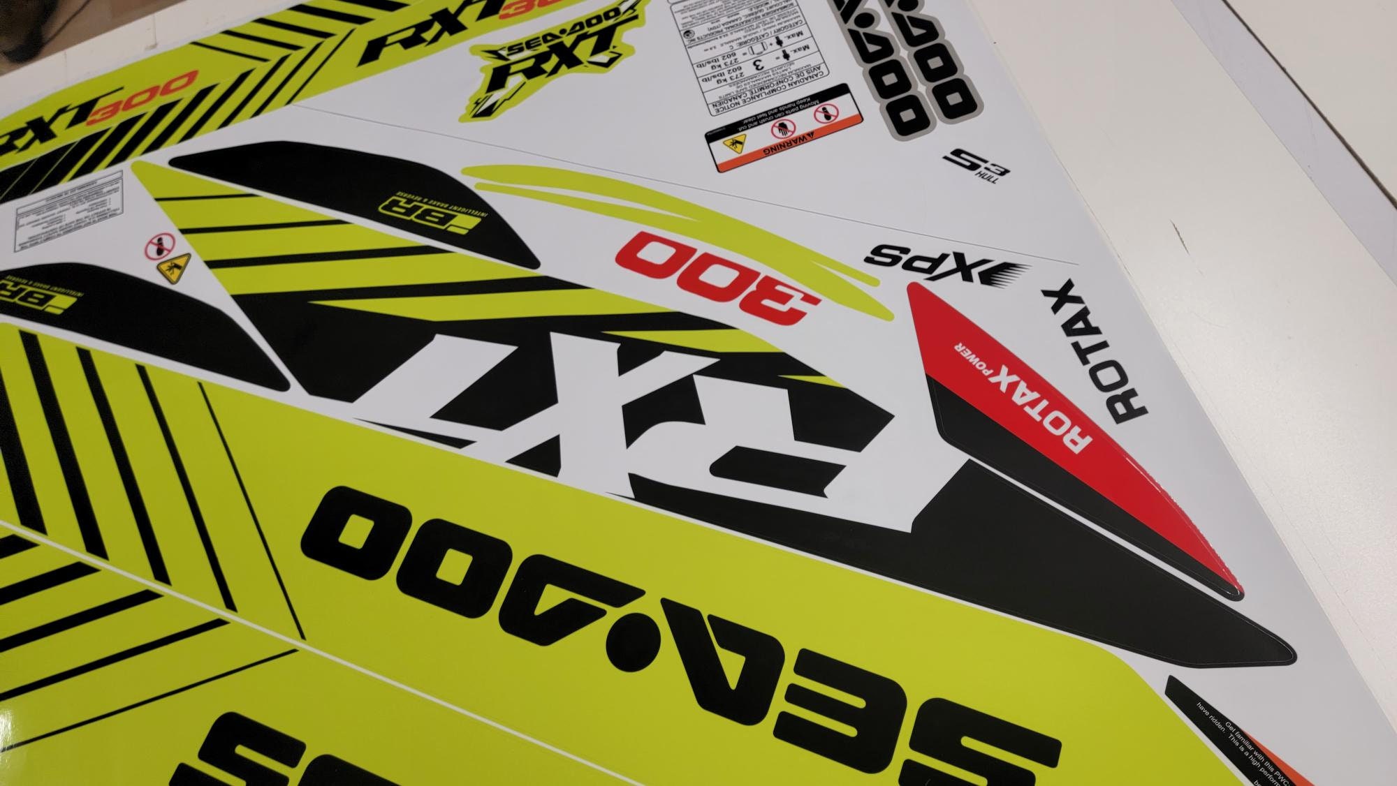 Seadoo RXT X 300 2016 Graphics / Decal / Sticker Kit - Etsy