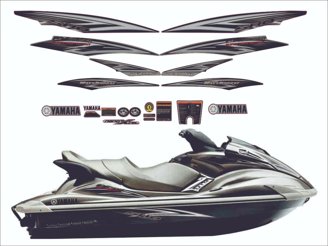YAMAHA WAVERUNNER FX Cruiser Sho 2009 Graphics/decal / Sticker Kit ...