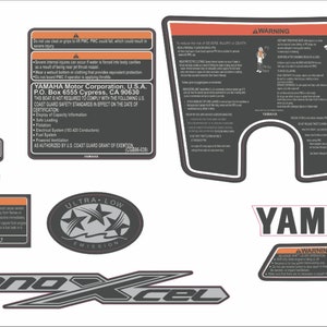 YAMAHA WAVERUNNER FX Sho Cruiser 2009 - 2011 Graphics/decal / Sticker ...