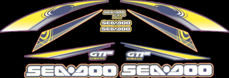 Seadoo GTI SE 2006 Blue Graphics / Decal / Sticker Kit - Etsy