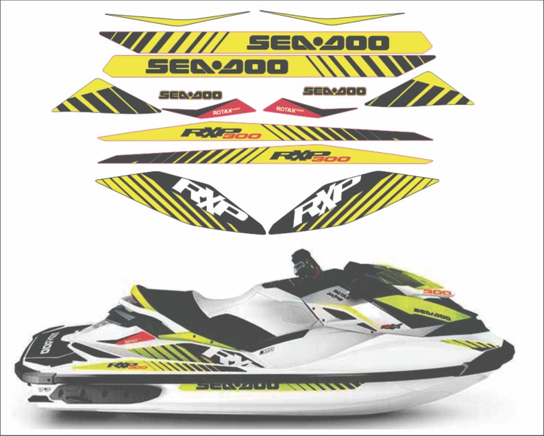 SEADOO RXP X 300 2016 Graphics / Decal / Sticker Kit - Etsy