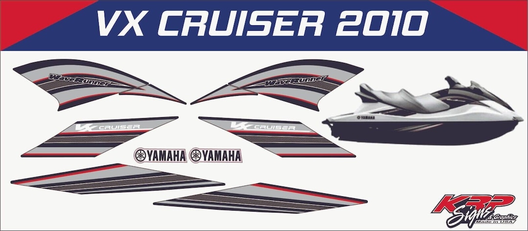 YAMAHA WAVERUNNER VX Cruiser 2010 Graphics / Decal / Sticker Kit - Etsy