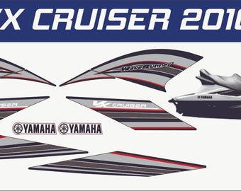 YAMAHA WAVERUNNER VX 2012-2016 Graphics / Decal / Sticker Kit Grey ...