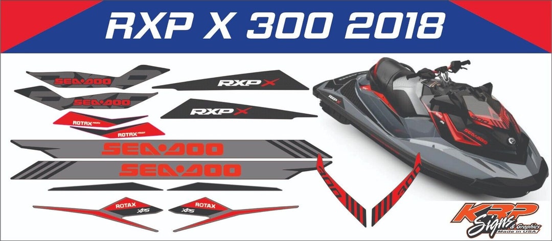 SEADOO RXP X 300 2018 Graphics / Decal / Sticker Kit Custom - Etsy