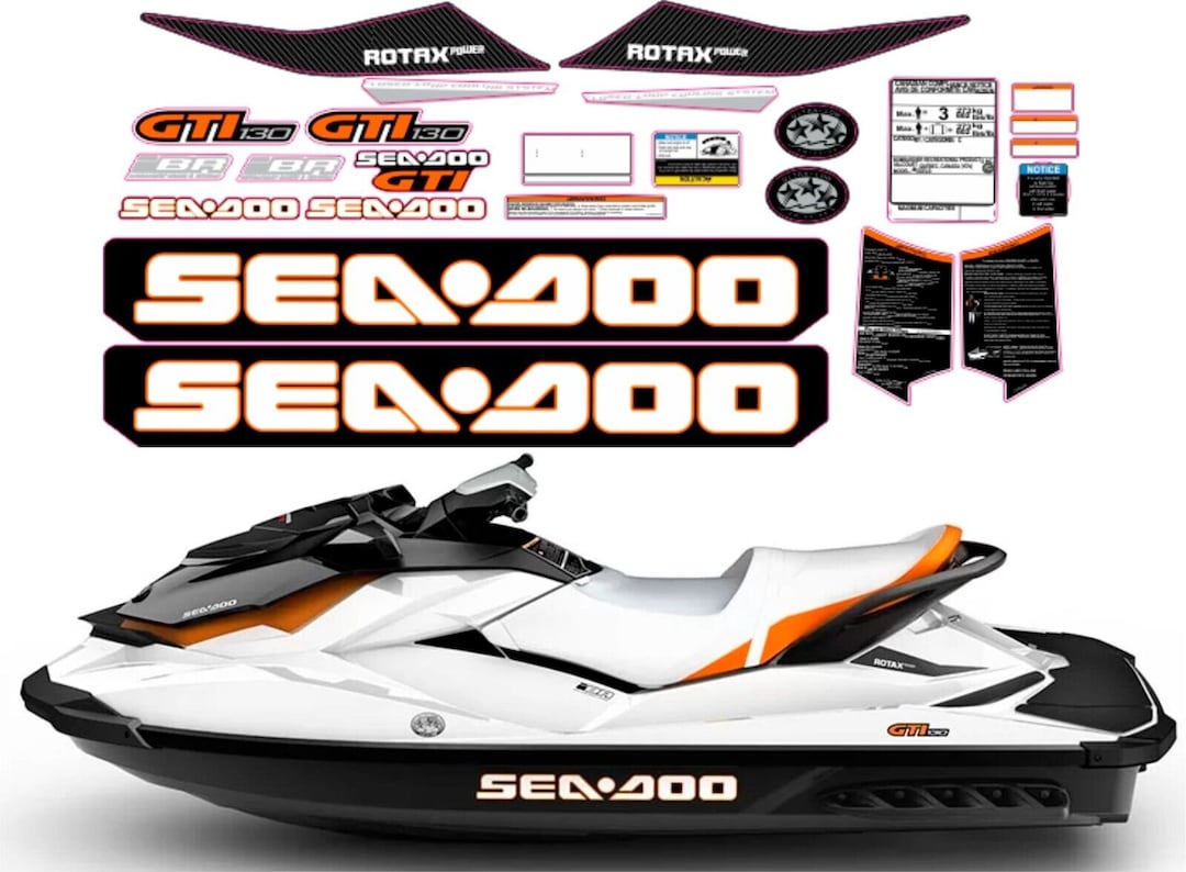 SEADOO GTI 130 2013 Graphics / Decal / Sticker Kit - Etsy
