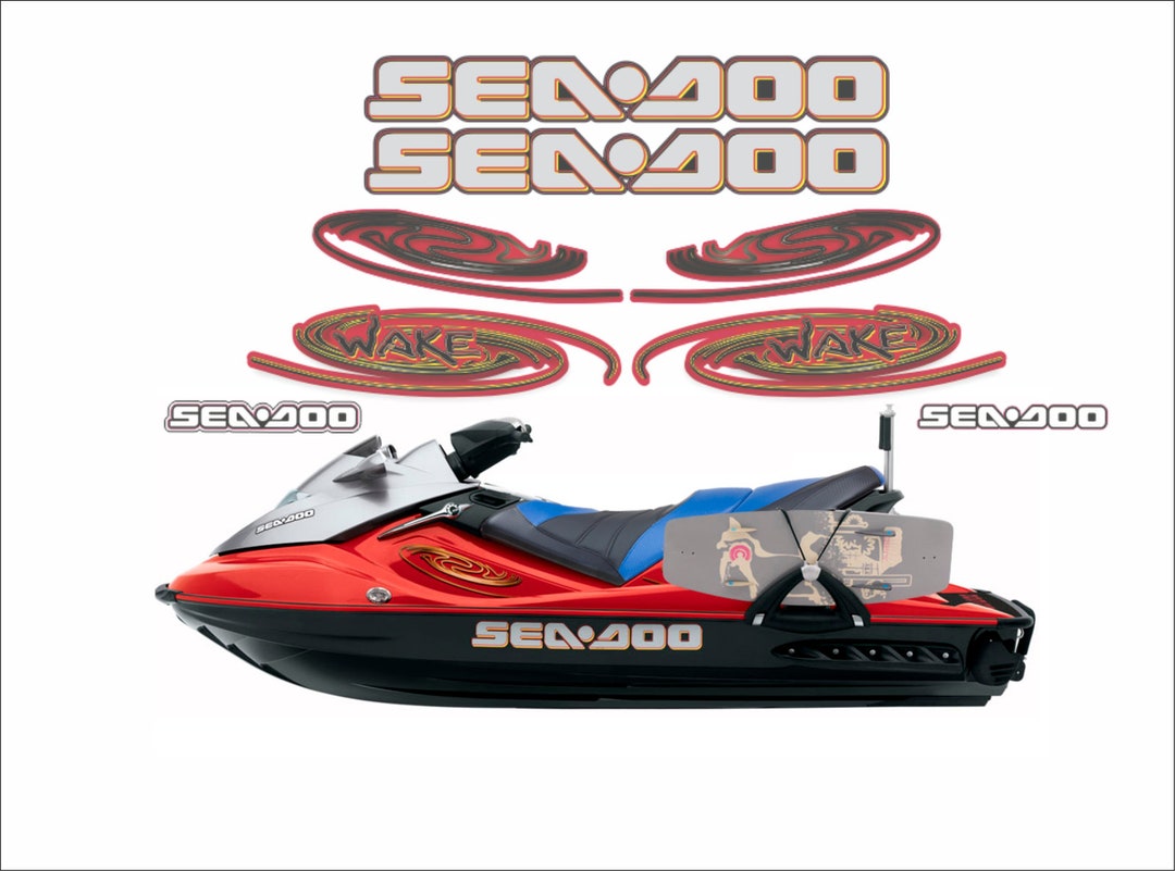 SEADOO GTX WAKE 2005 Graphics / Decal / Sticker Kit - Etsy