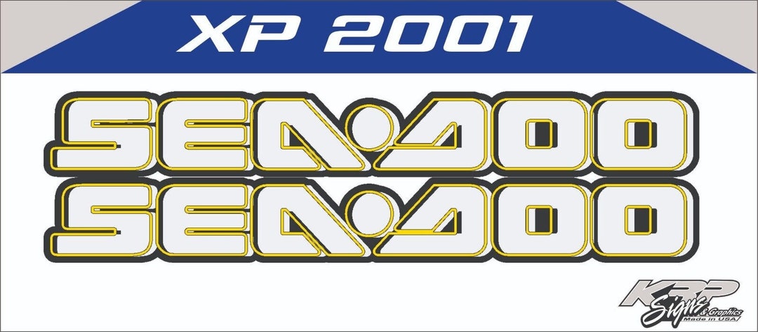 SEADOO XP 2001 Graphics / Decal / Sticker Kit Custom HULL Decals Only ...