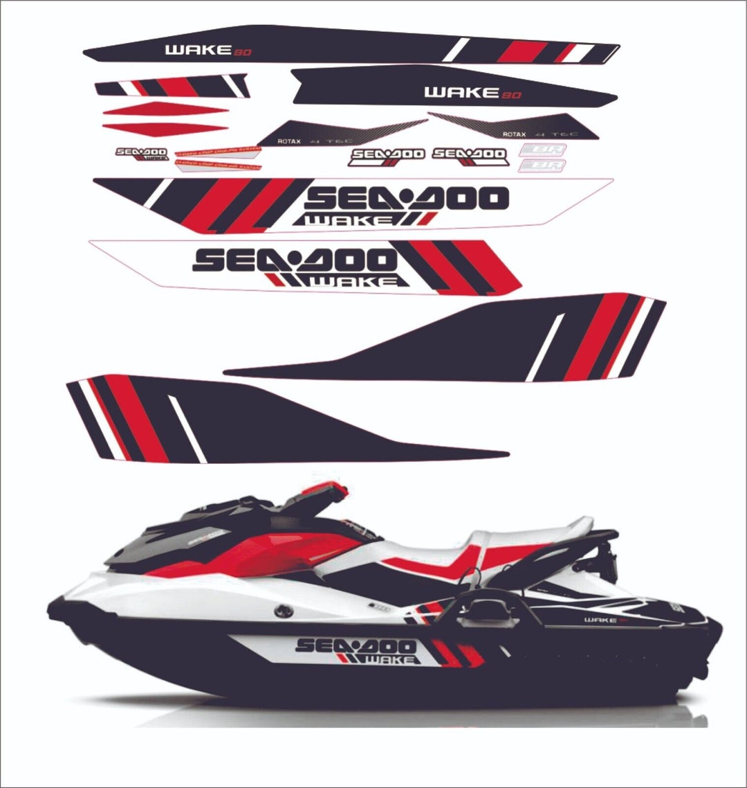 SEADOO WAKE 90 2012-2013 Graphics / Decal / Sticker Kit - Etsy