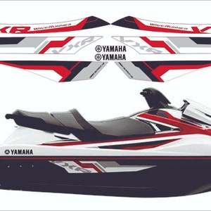 YAMAHA WAVERUNNER VXR 2016 Graphics / Decal / Sticker Kit Red - Etsy