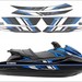 YAMAHA WAVERUNNER VXR Blue Limited 2018 Graphics / Decal / Sticker Kit ...