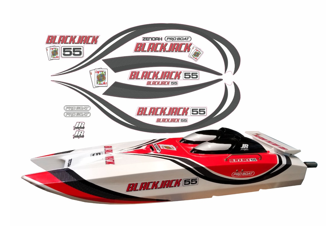 PRO BOAT BLACKJACK 55 Graphics / Sticker / Decal Kit - Etsy