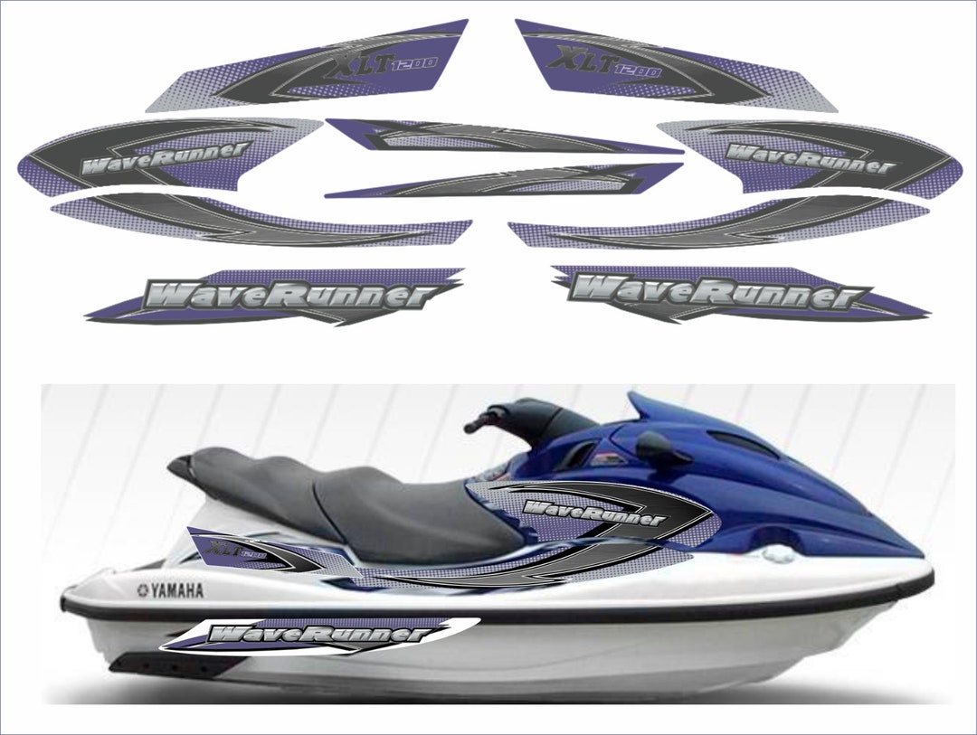 YAMAHA WAVERUNNER XLT 1200 2001- 2003 Graphics / Decal / Sticker Kit ...