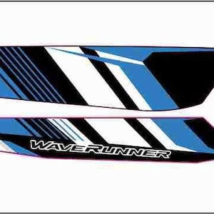 YAMAHA WAVERUNNER VXR Blue Limited 2018 Graphics / Decal / Sticker Kit ...