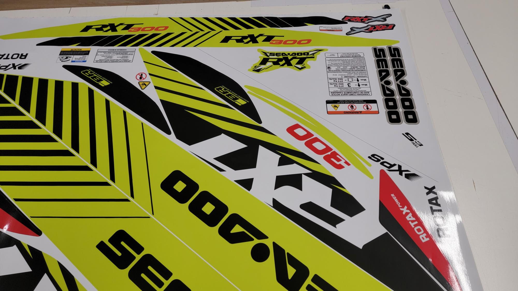 Seadoo RXT X 300 2016 Graphics / Decal / Sticker Kit - Etsy