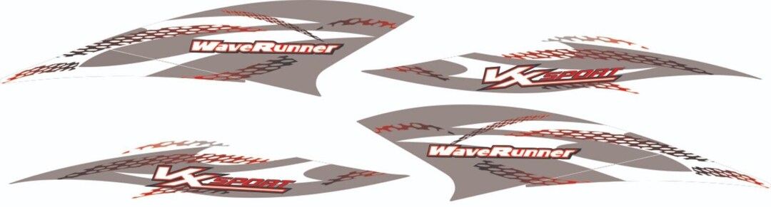 YAMAHA WAVERUNNER VX Sport 2014 Graphics / Decal / Sticker Kit Grey - Etsy