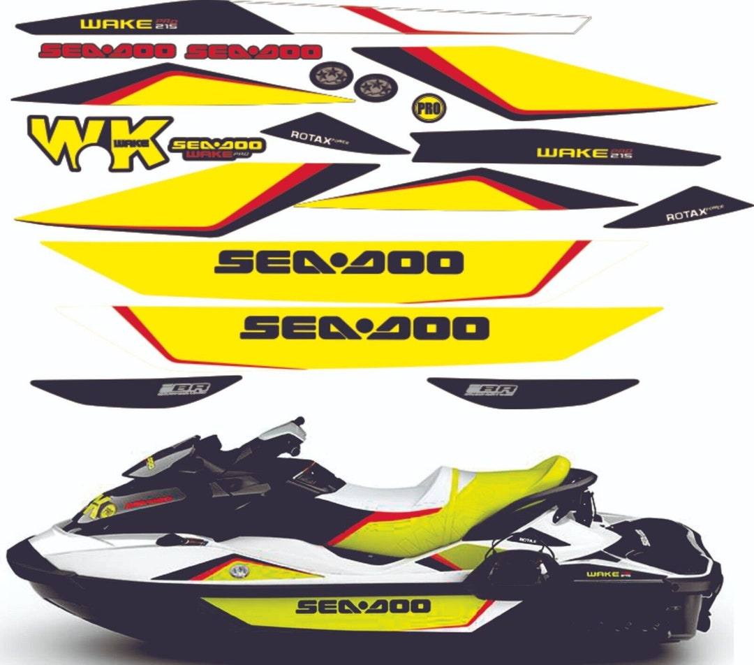 SEADOO WAKE 215 2014 PRO Graphics / Decal / Sticker Kit - Etsy