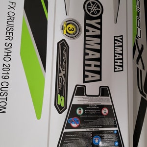 YAMAHA WAVERUNNER FX Cruiser Svho 2019 Graphics / Decal / Sticker Kit ...