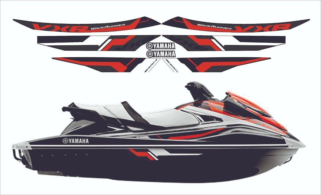 YAMAHA WAVERUNNER VXR Orange Limited 2017 Graphics / Decal / Sticker ...