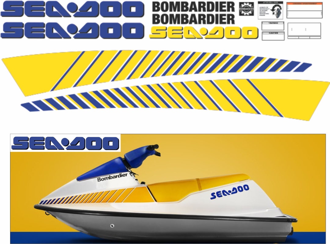 Seadoo SP 1990 Graphics / Decal / Sticker Kit - Etsy