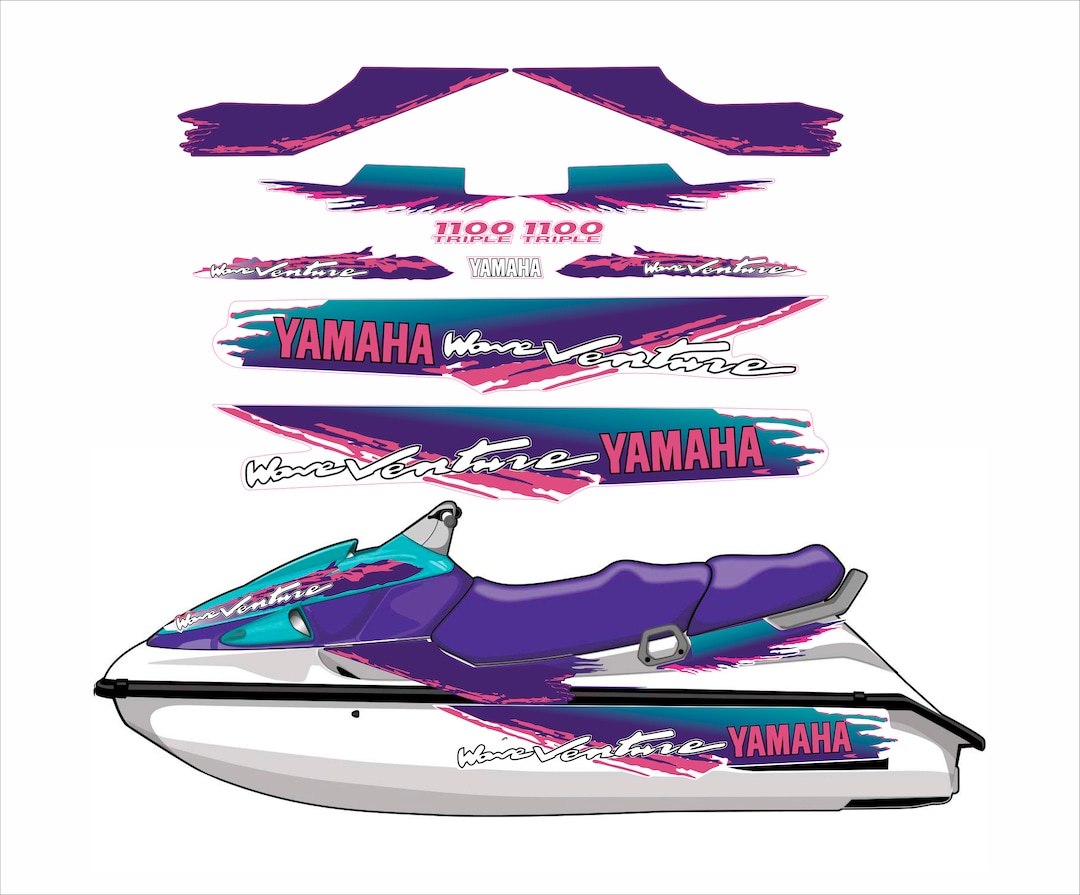 Yamaha Waveventure 1996 - 1997 1100 Triple Graphics / Decal / Sticker ...